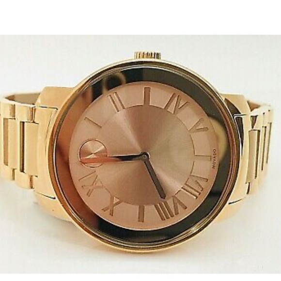 Movado | Accessories | Nib Movado Bold Movado 36099 Ladies Rose Gold Ss ...